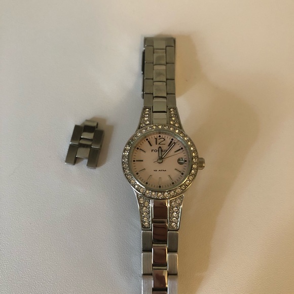 Fossil | Accessories | Fossil Silver Diamond Watch | Poshmark
